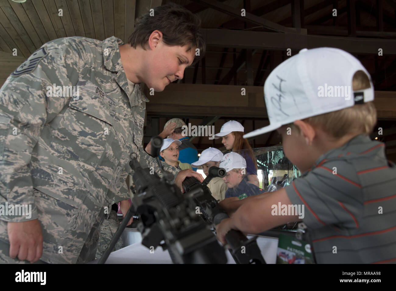 Master Sgt. Kelli Dyer, a member of the 179th Security Forces Squadron ...