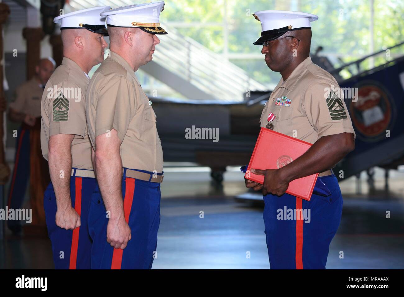 At Naval Station Great Lakes, Illinois, Master Sgt. David Roberts ...