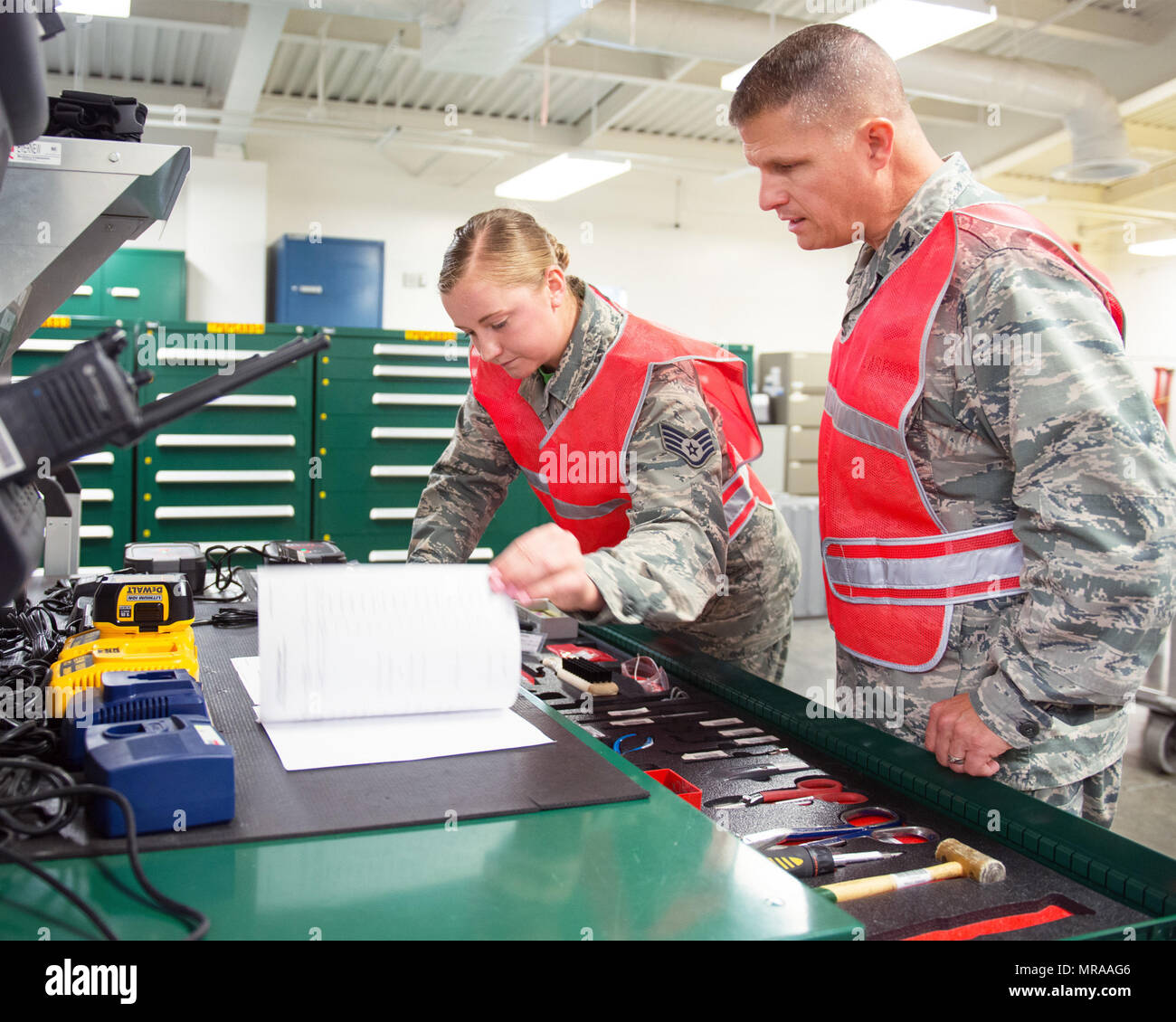 U.S. Air Force Staff Sgt. Jennifer Hall with the 60th Maintenance ...