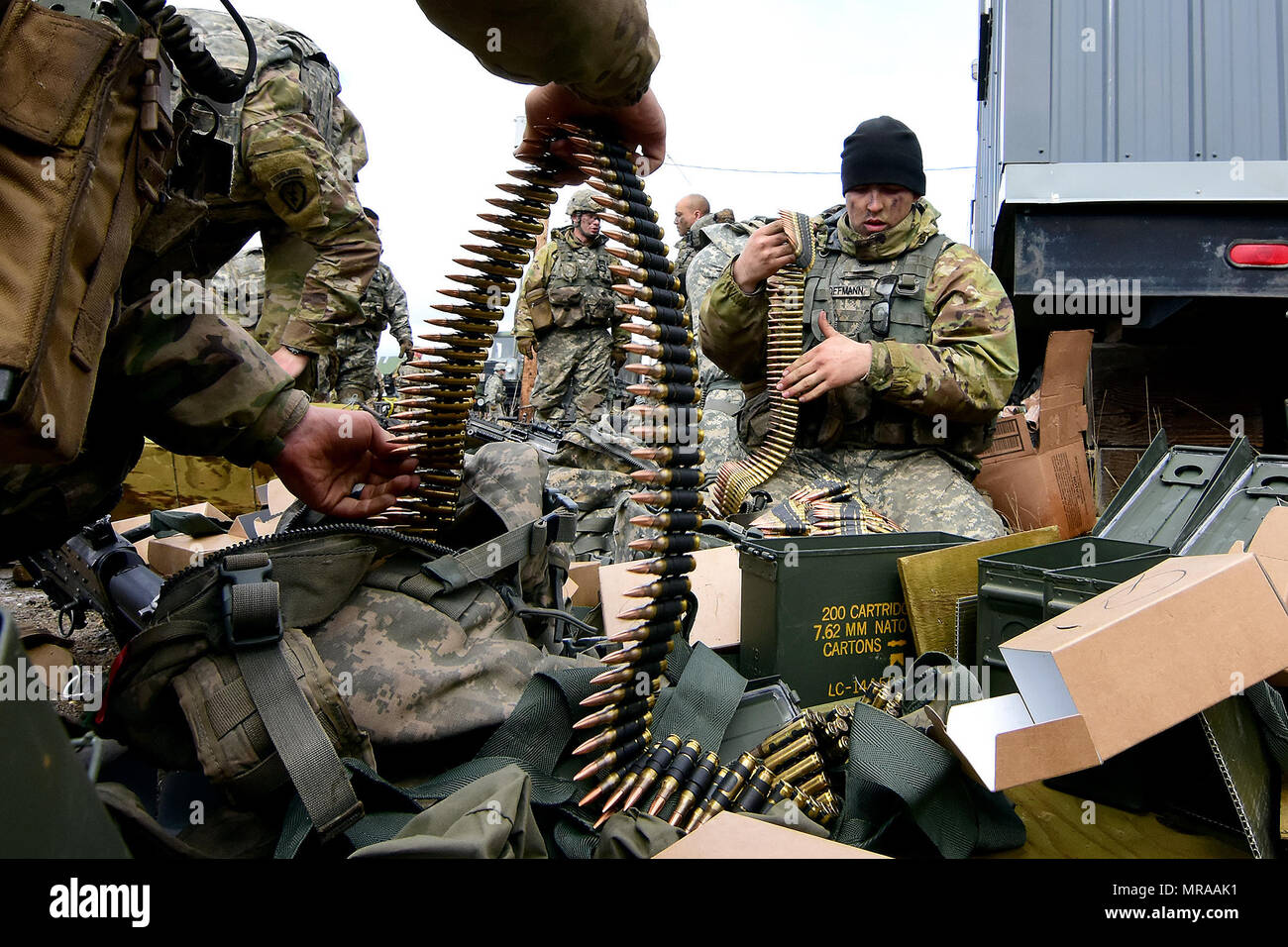 Alaska soldiers from the 6th engineer battalion hi-res stock ...