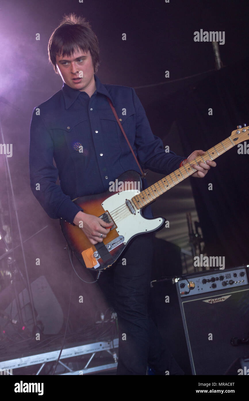 London, UK, 25 May 2018. TOUTS are a three piece teenage punk band from ...