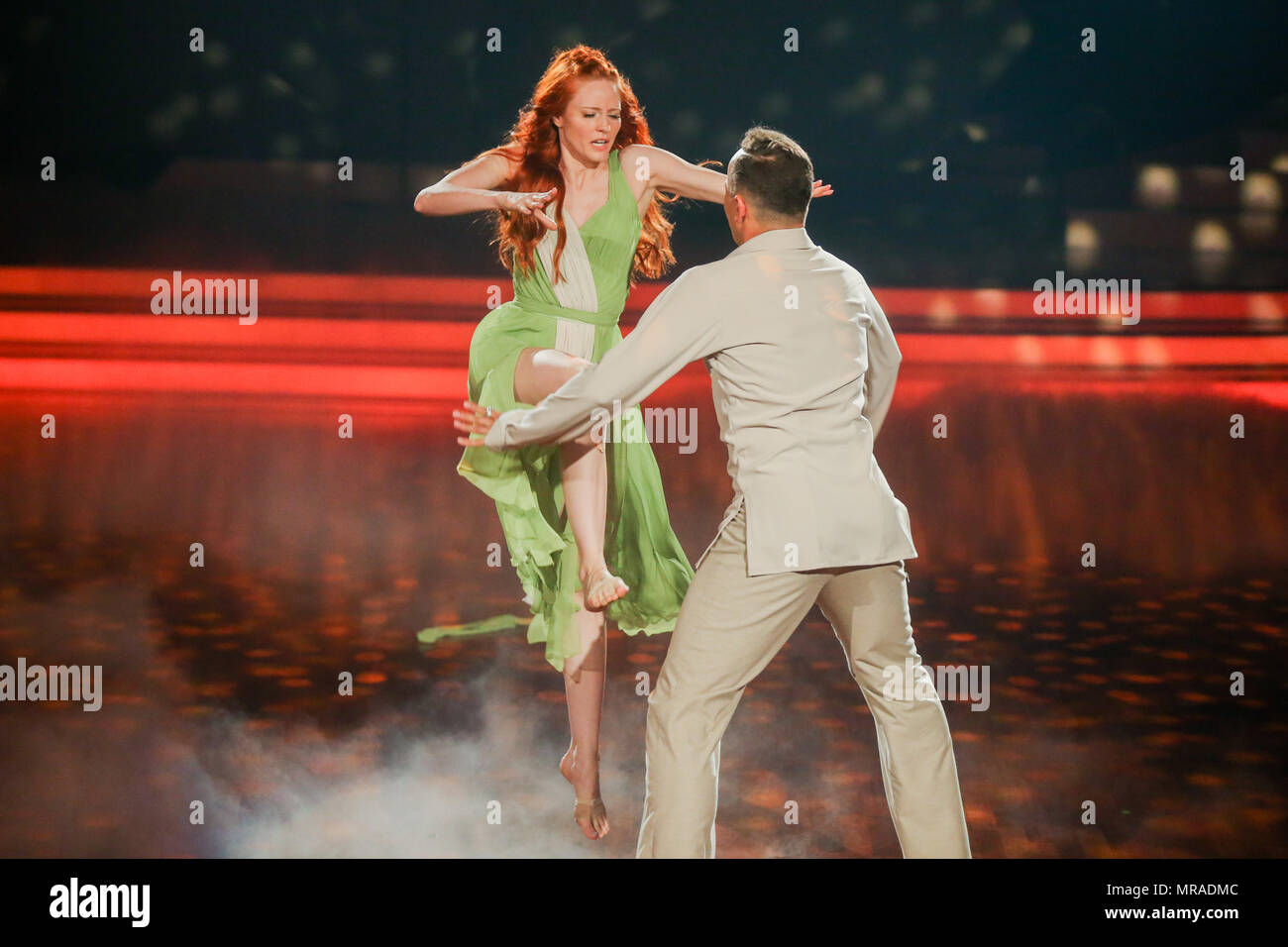 25 May 2018, Germany, Cologne: Model Barbara Meier and professional ...