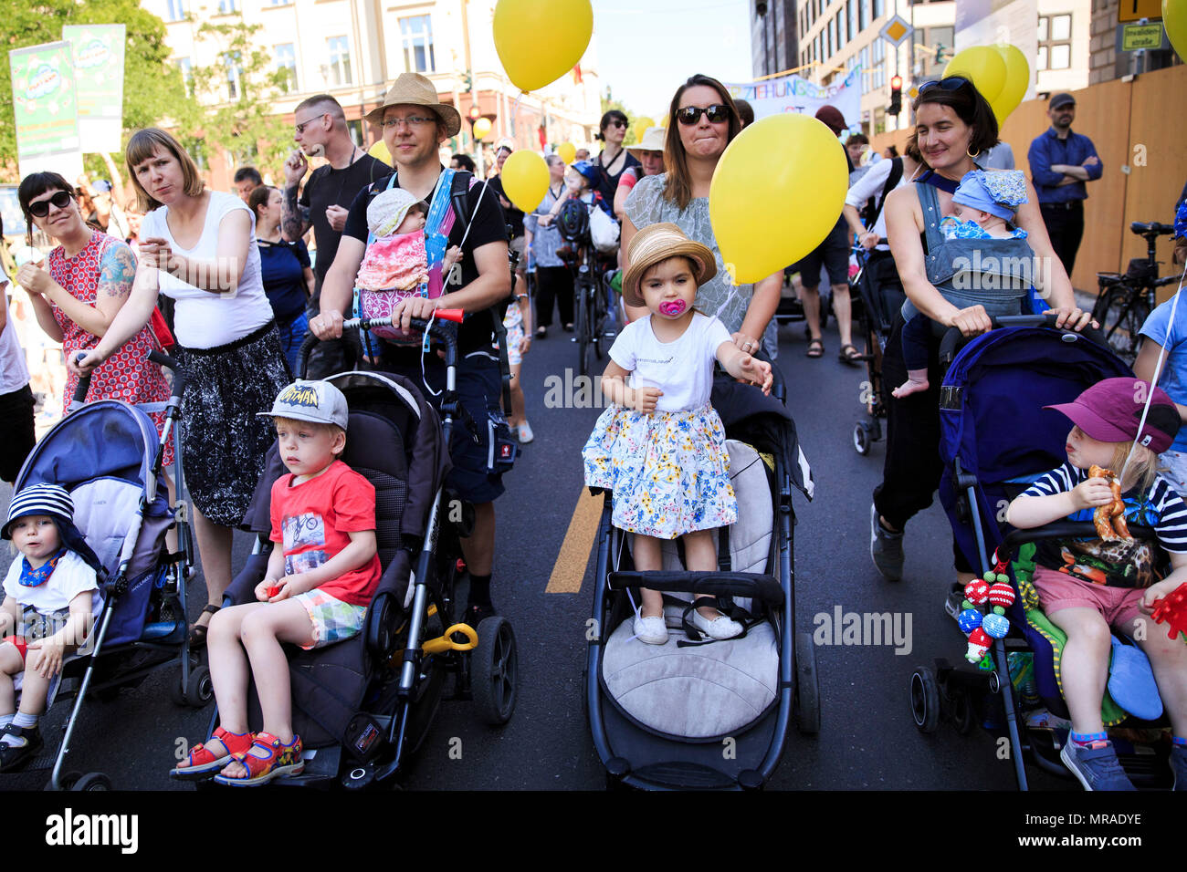 Berlin, Germany, 26 May 2018, Parents and educators demand more daycare ...