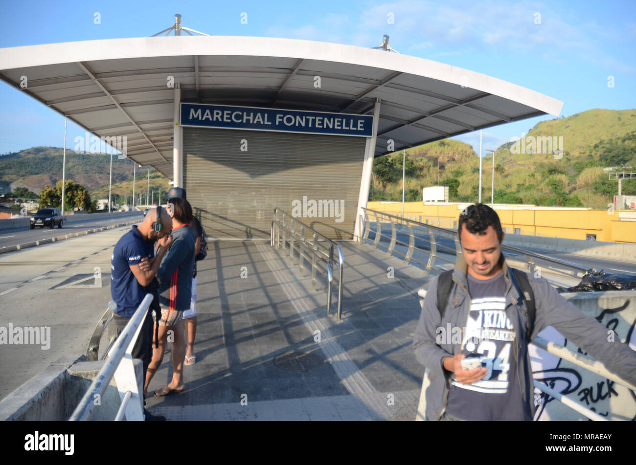Rio De Janeiro, Brazil. 26th May, 2018. Pacific Corridor Closed on ...