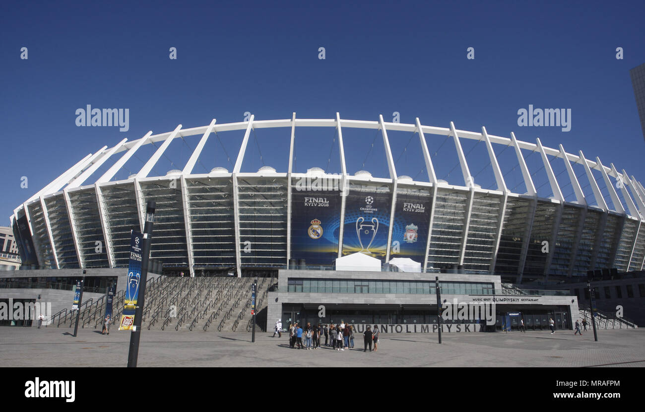 Kiev, Ukraine. 26th May, 2018. General view of the NSC Olimpiyskiy ...