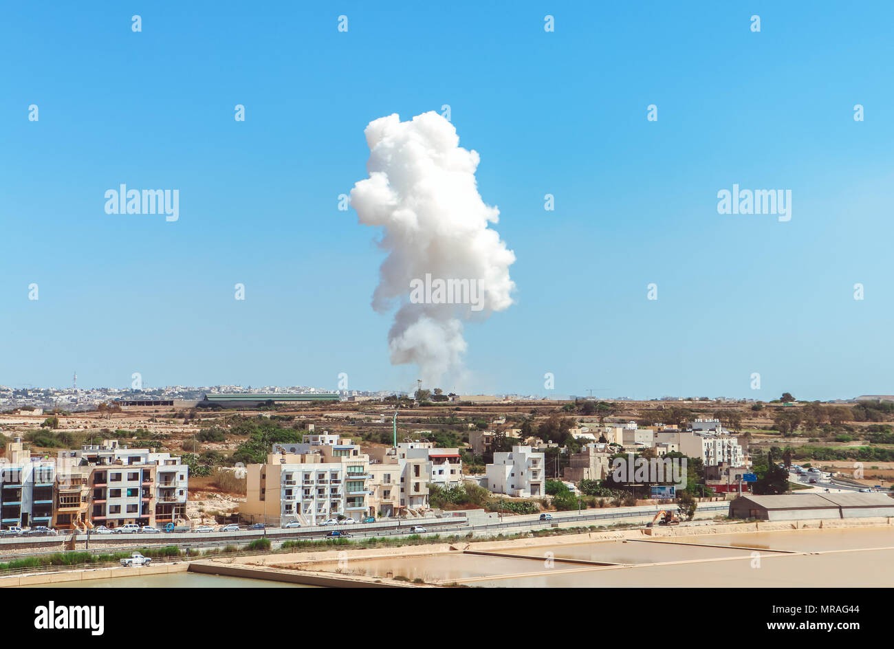 The explosion of the fireworks factory in Malta, 3:15pm 26 may 2018 ...