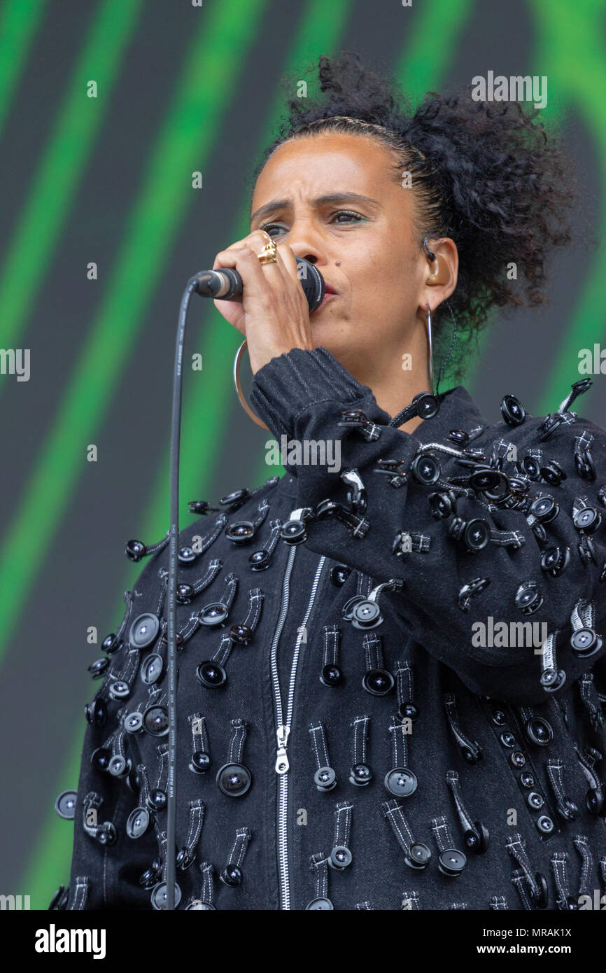 Belfast, UK, 26 May 2018. Neneh Mariann Karlsson, better known as Neneh ...