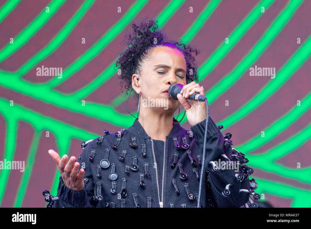 Belfast, UK, 26 May 2018. Neneh Mariann Karlsson, better known as Neneh ...