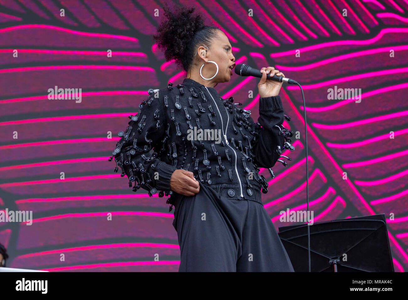 Belfast, UK, 26 May 2018. Neneh Mariann Karlsson, better known as Neneh ...