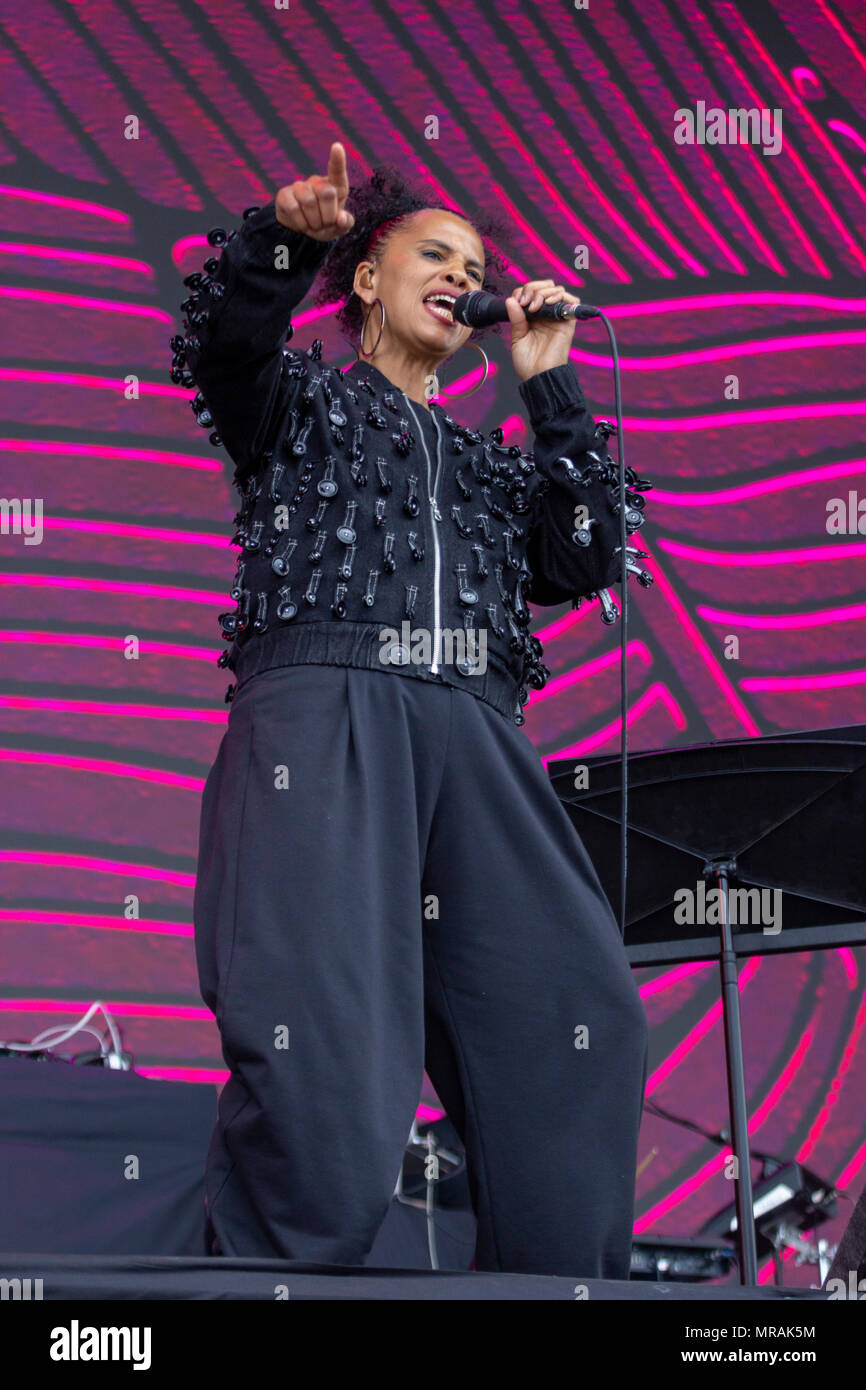 Belfast, UK, 26 May 2018. Neneh Mariann Karlsson, better known as Neneh ...