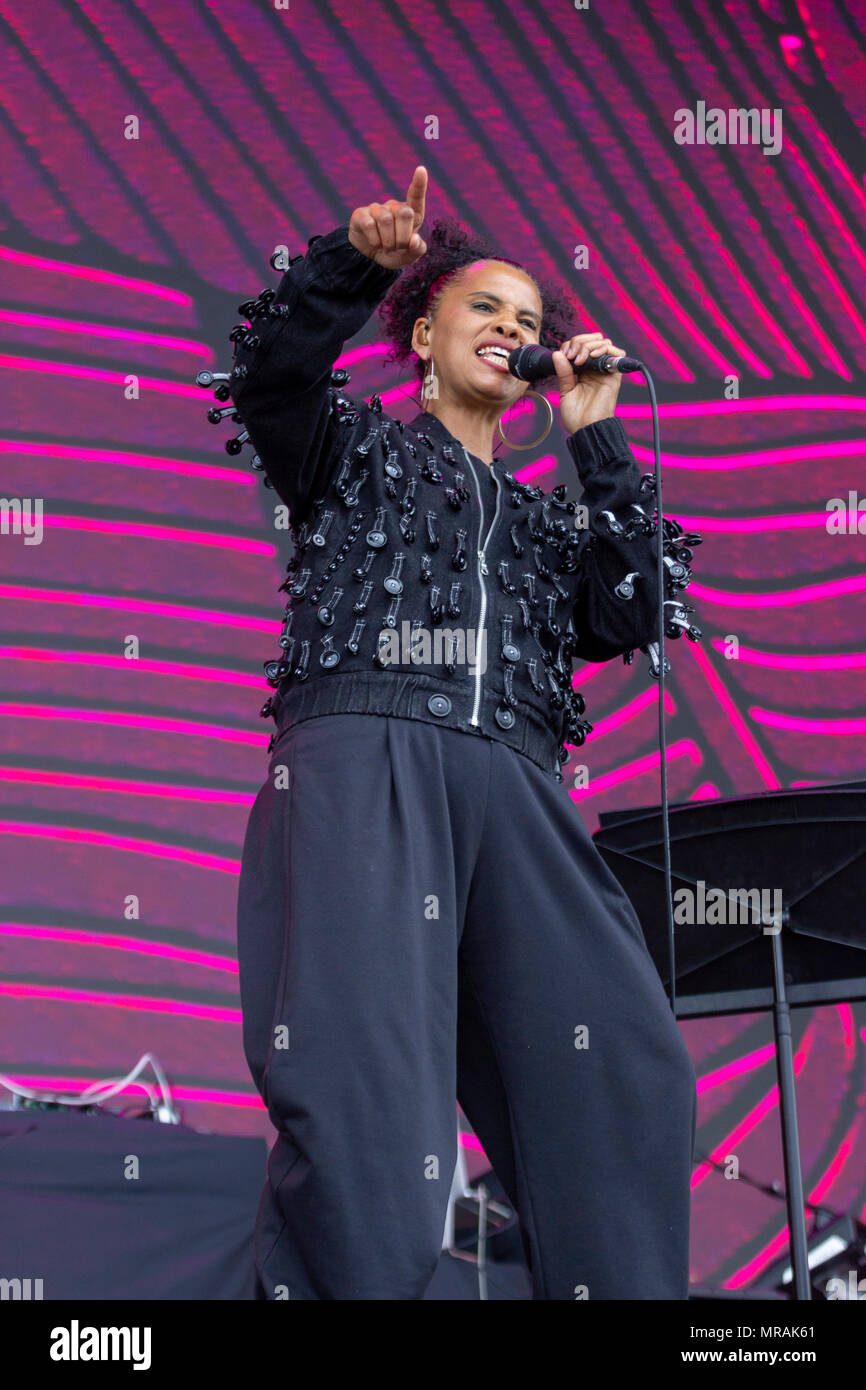 Belfast, UK, 26 May 2018. Neneh Mariann Karlsson, better known as Neneh ...