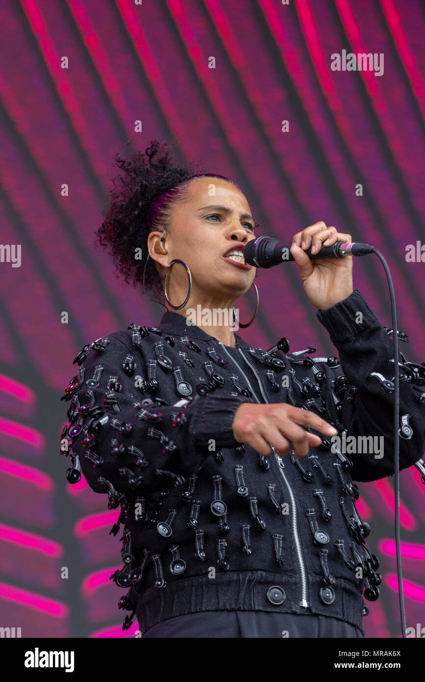 Belfast, UK, 26 May 2018. Neneh Mariann Karlsson, better known as Neneh ...
