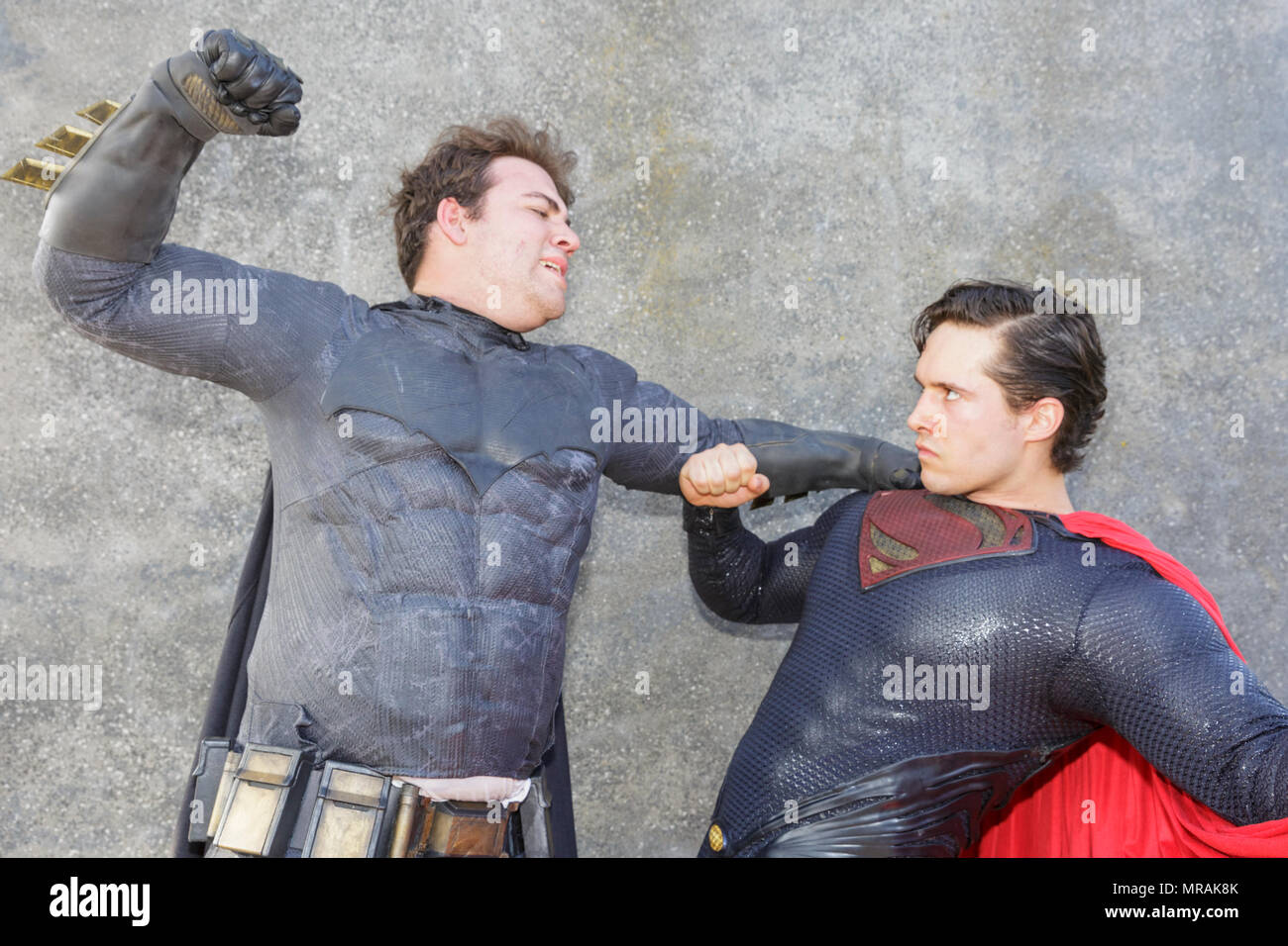 Batman pose hi-res stock photography and images - Alamy
