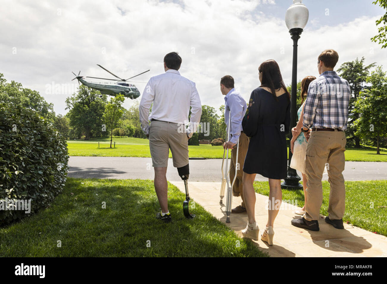 WASHINGTON, DC - WEEK OF MAY 21: Wounded Warriors and family members ...