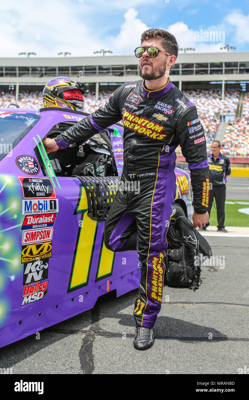 May 26, 2018: NASCAR Xfinity Series driver Ryan Truex (11) stands by ...