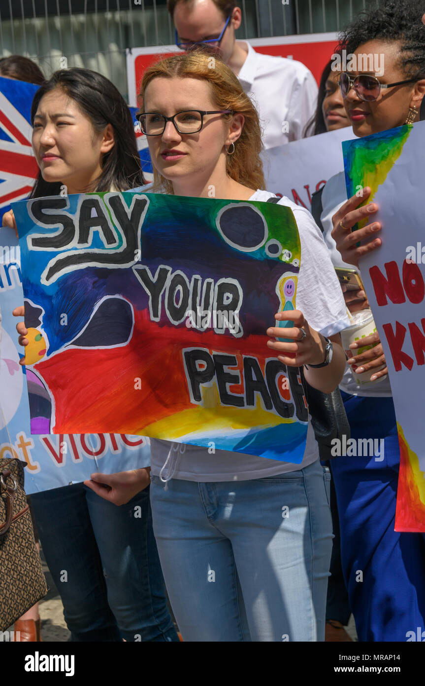 London, UK. 26 May 2018. The IYPG (International Peace Youth Group ...