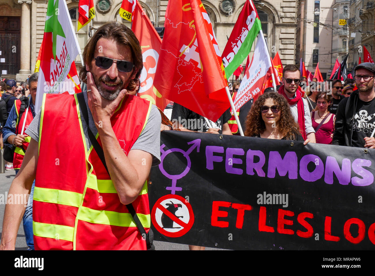 Members of generation identity march hi-res stock photography and ...