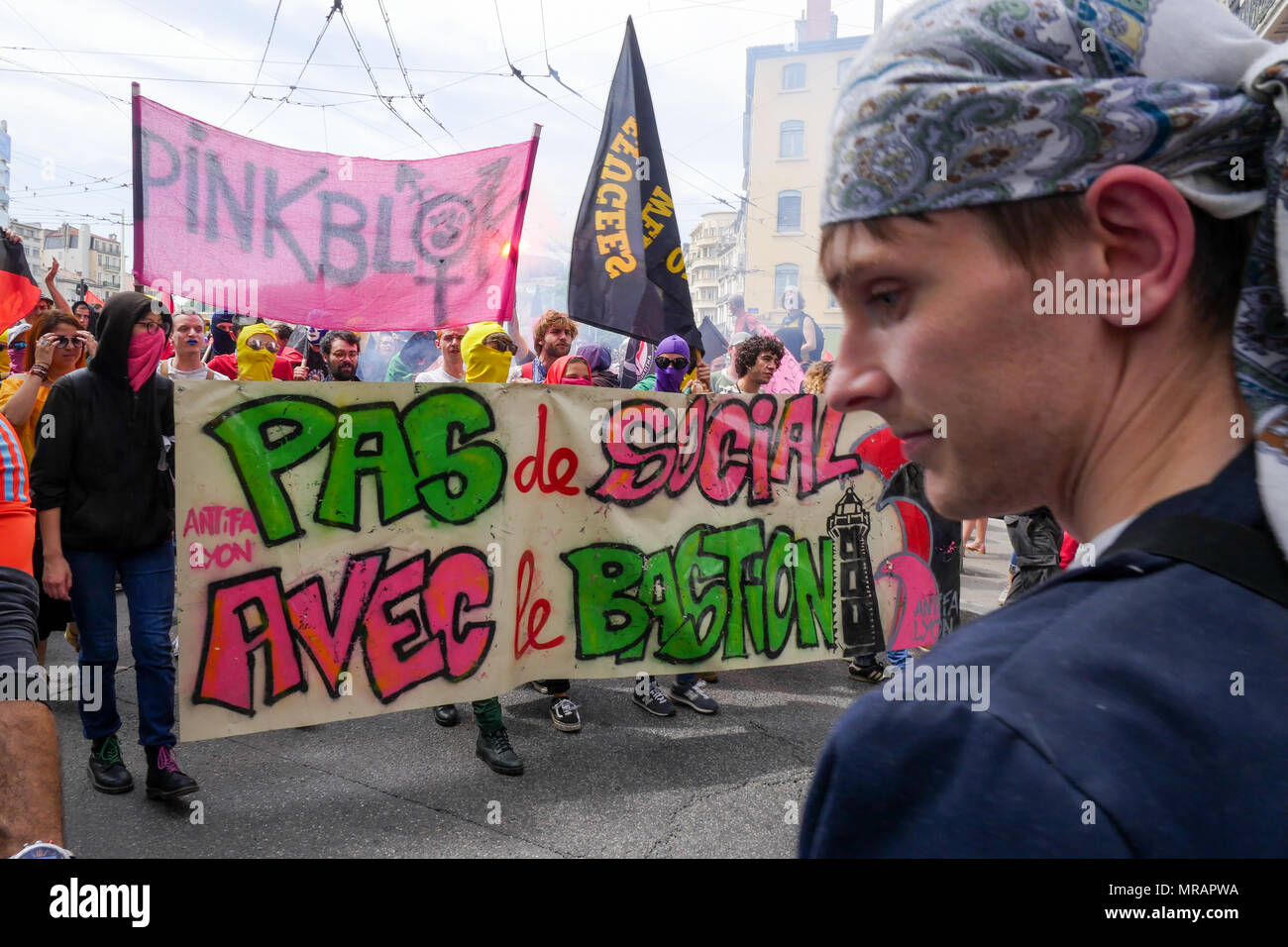 Members of generation identity march hi-res stock photography and ...