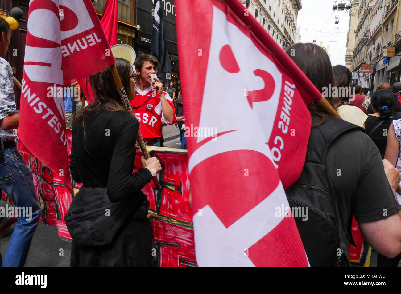 Members of generation identity march hi-res stock photography and ...