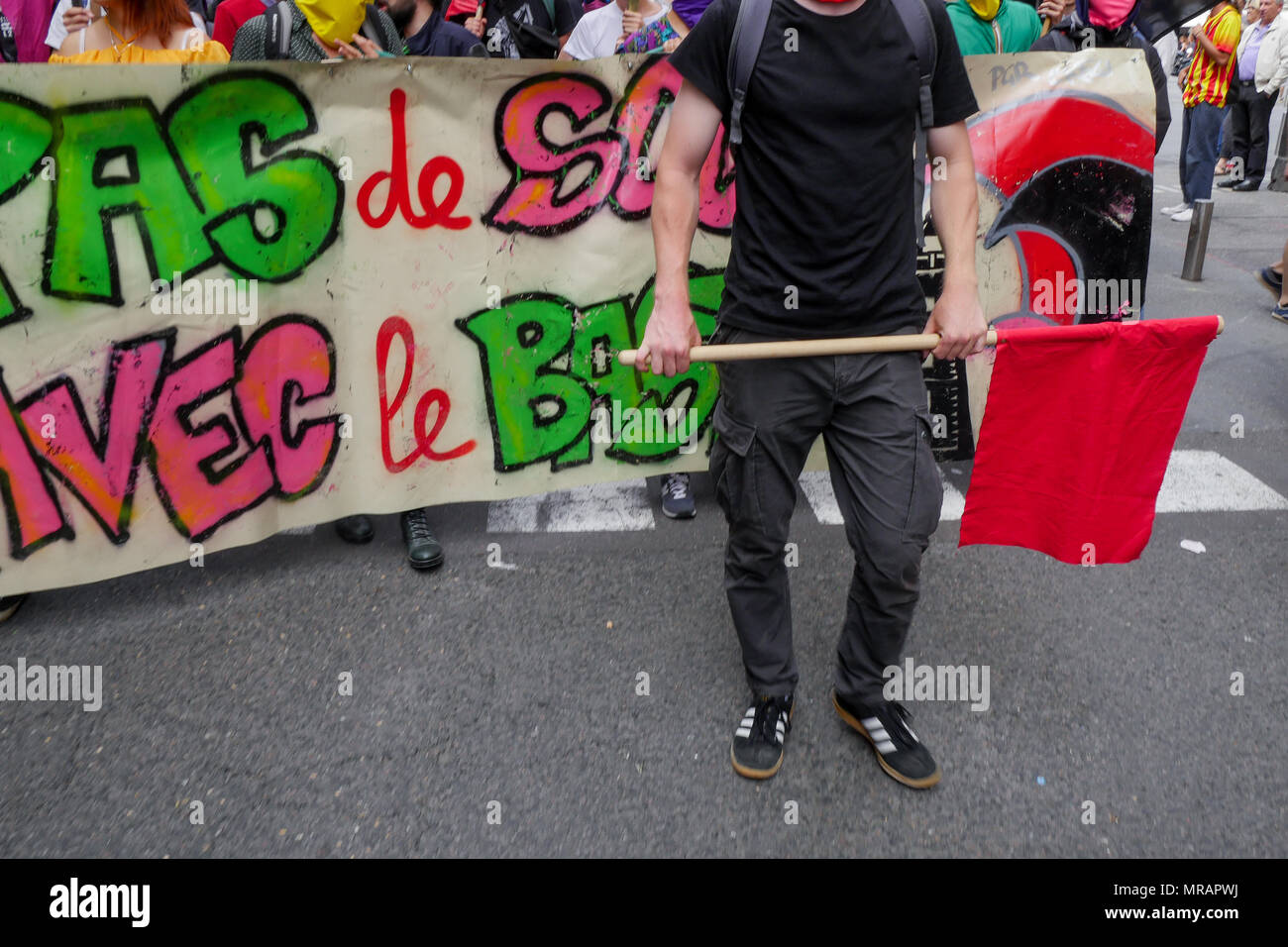 Members of generation identity march hi-res stock photography and ...