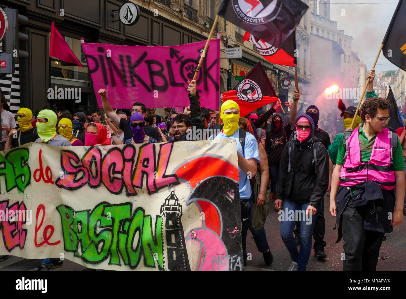 Members of generation identity march hi-res stock photography and ...