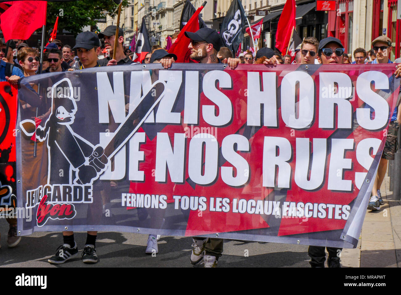 Members of generation identity march hi-res stock photography and ...
