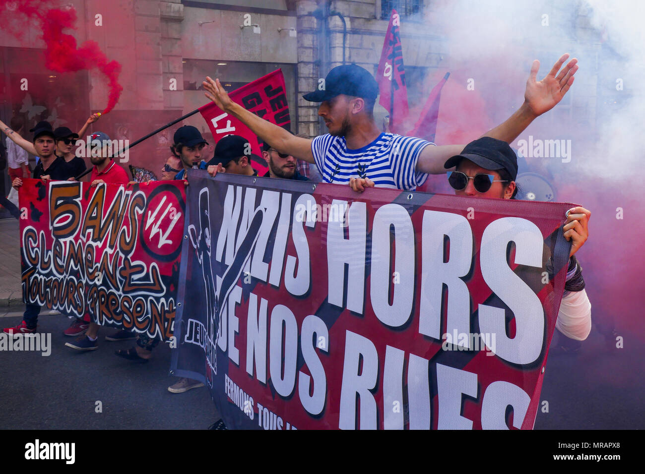 Members of generation identity march hi-res stock photography and ...
