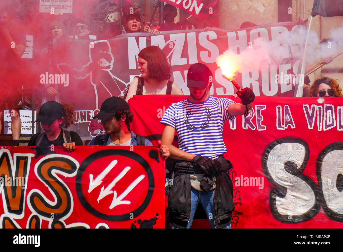 Members of generation identity march hi-res stock photography and ...