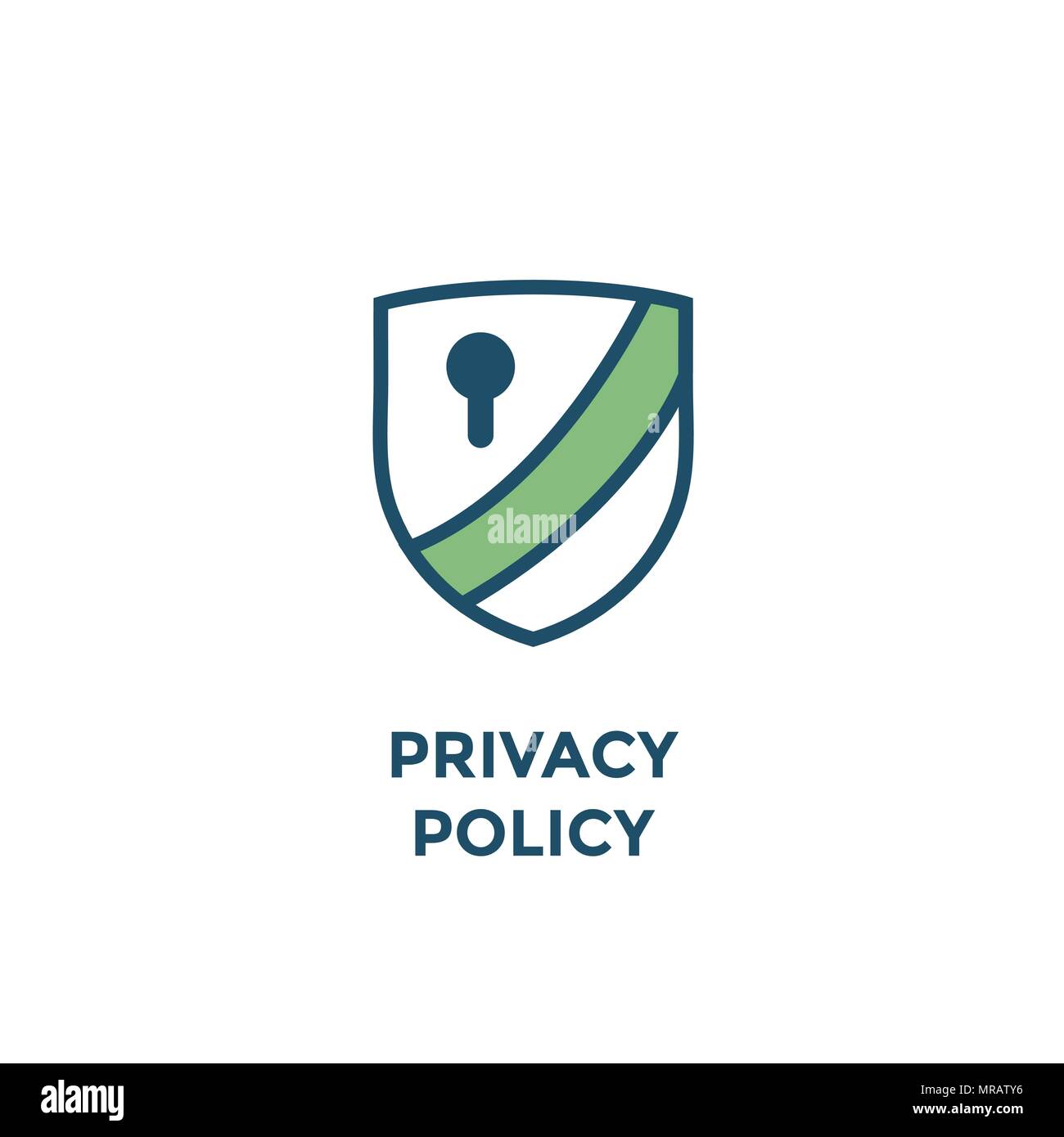Privacy Policy graphic used for Header banner or web page w icon symbol ...