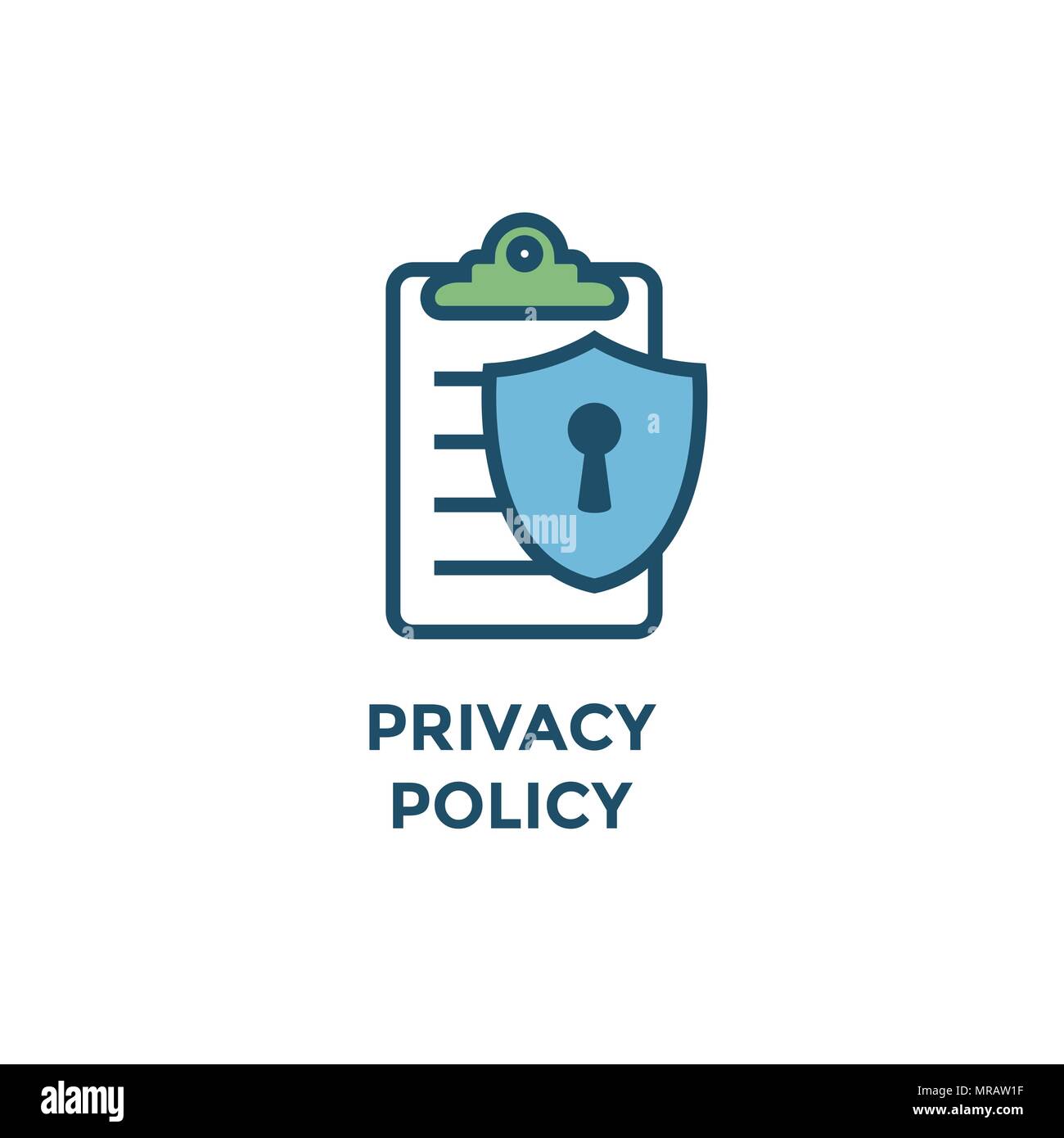 Privacy Policy graphic used for Header banner or web page w icon symbol ...