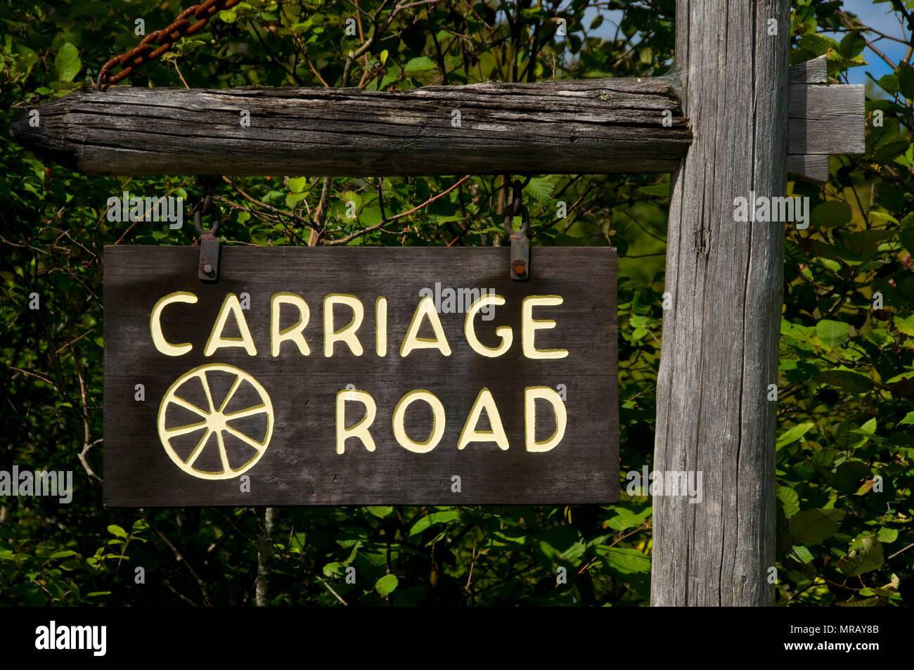Acadia national park sign hi-res stock photography and images - Alamy