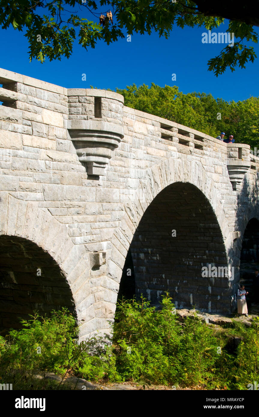 Duck Brook Bridge, Acadia National Park, Maine Stock Photo - Alamy