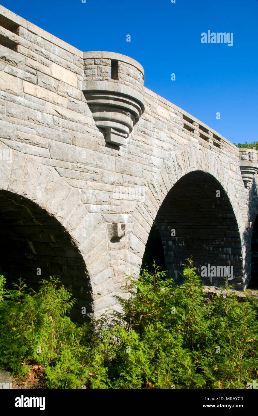 Duck Brook Bridge, Acadia National Park, Maine Stock Photo - Alamy