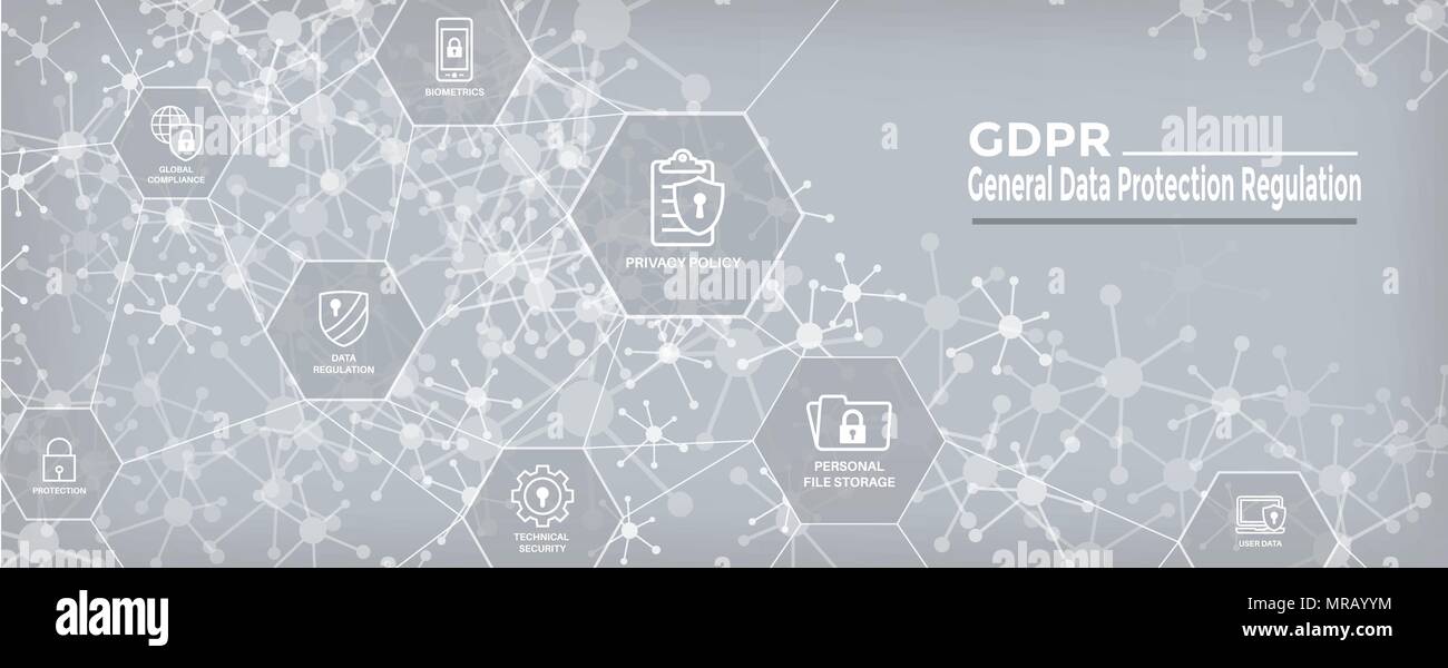 Gdpr background Stock Vector Images - Alamy