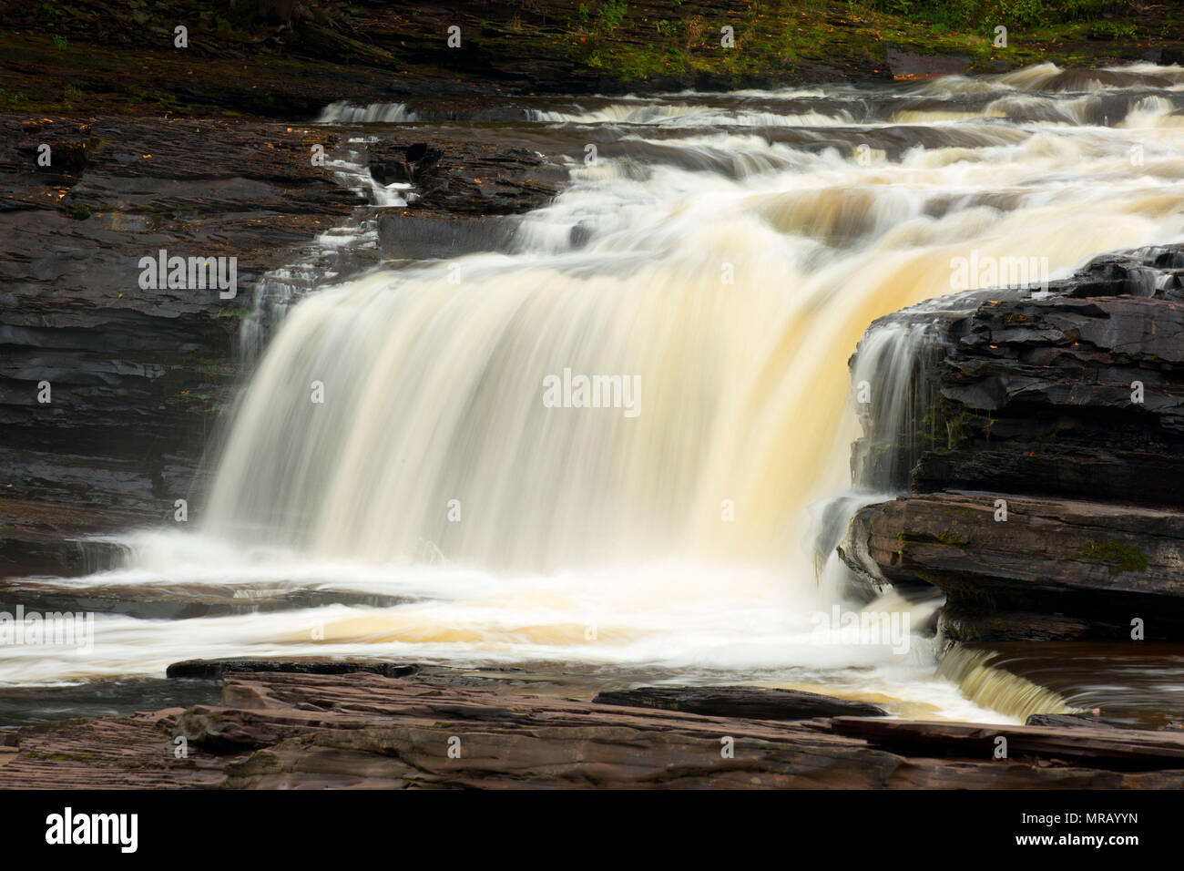 Manido Falls, North Country National Scenic Trail, Porcupine Mountains ...