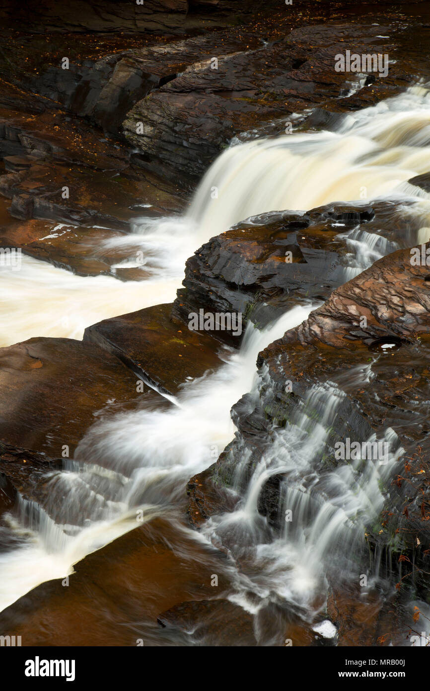Manido Falls, North Country National Scenic Trail, Porcupine Mountains ...