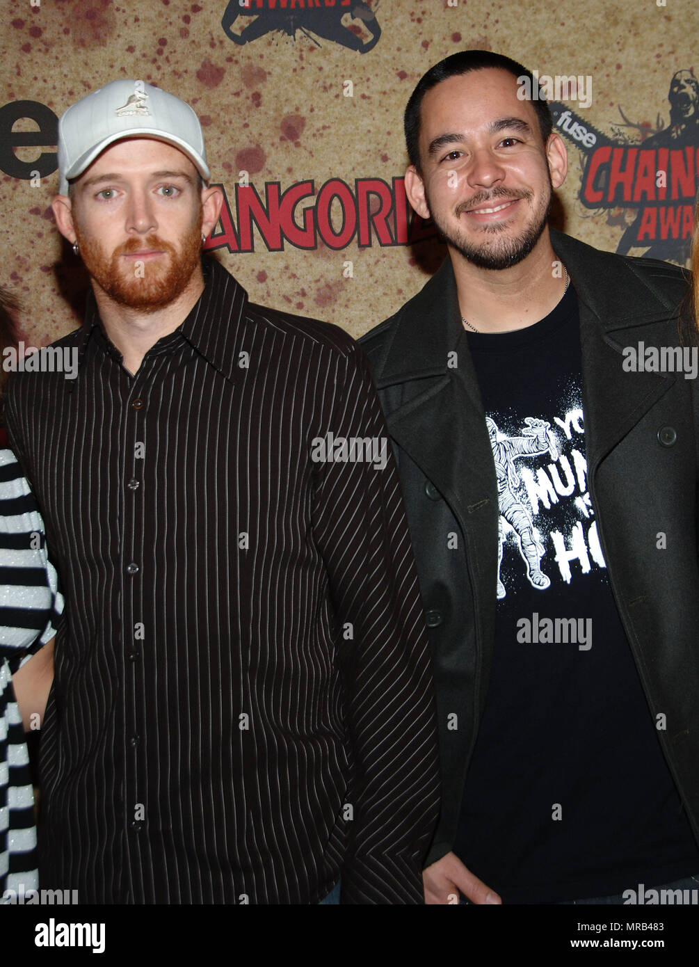 Linkin Park ( 2 from the group ) at the CHAINSAW AWARDS at the Orpheum ...