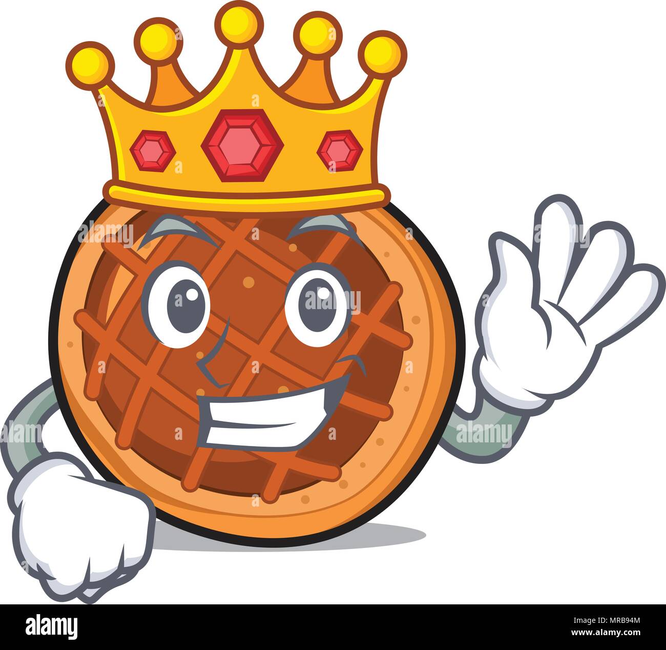 King baket pie mascot cartoon Stock Vector Image & Art - Alamy