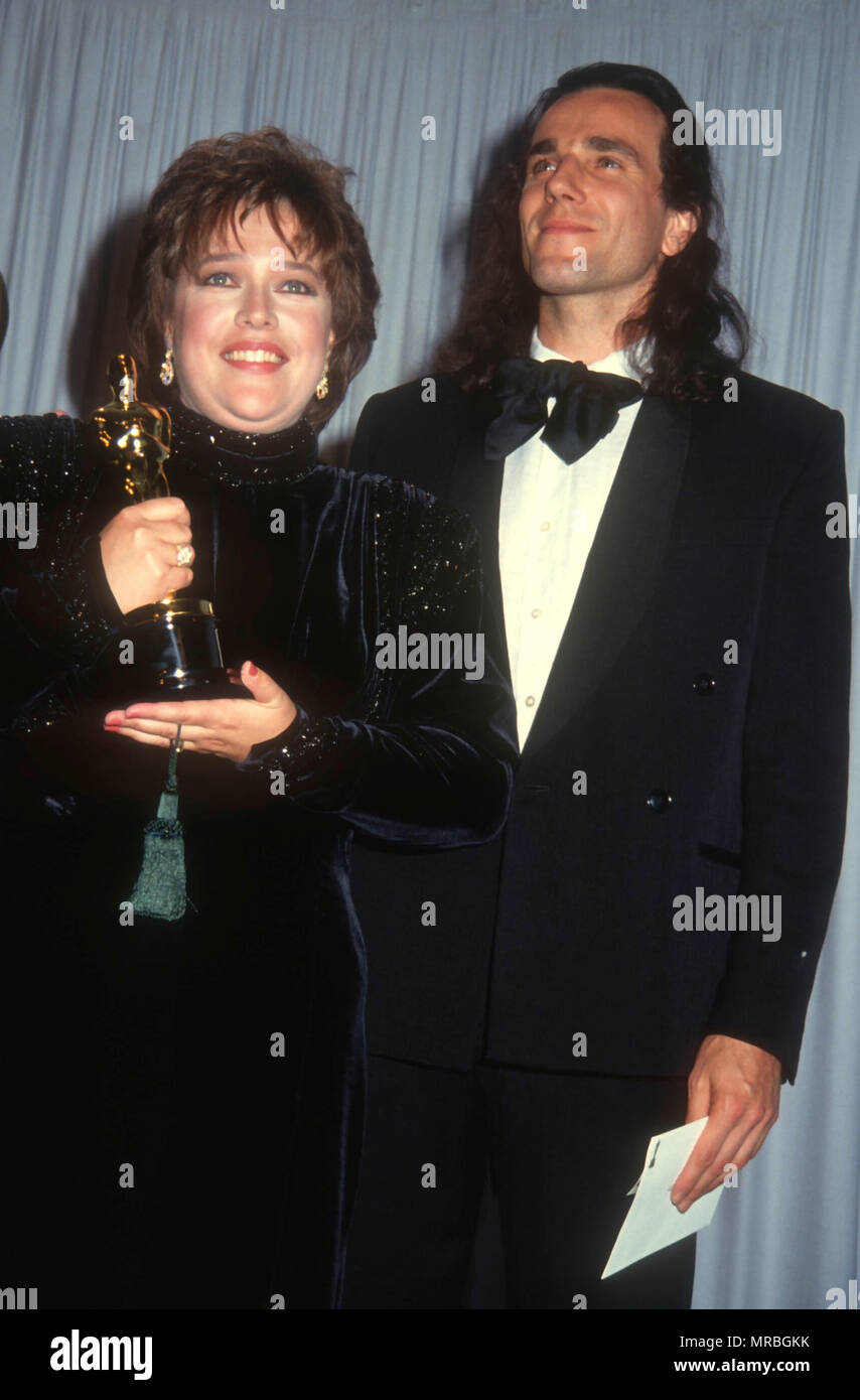 LOS ANGELES, CA - MARCH 25: (L-R) Actress Kathy Bates and actor Daniel ...