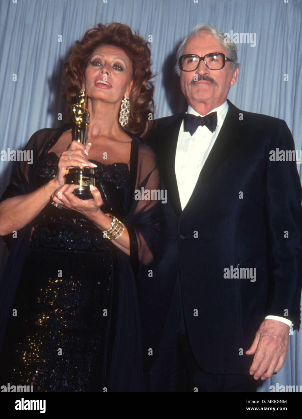 LOS ANGELES, CA - MARCH 25: (L-R) Actress Sophia Loren and actor ...