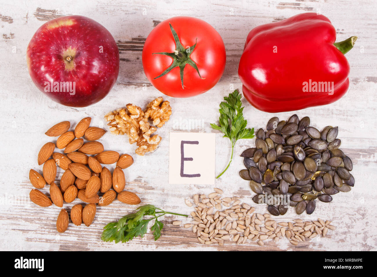 Ingredients containing vitamin E, natural minerals and dietary fiber ...