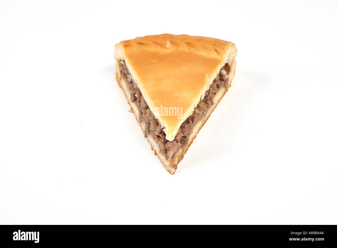 fresh meat pie , isolated on white background Stock Photo - Alamy