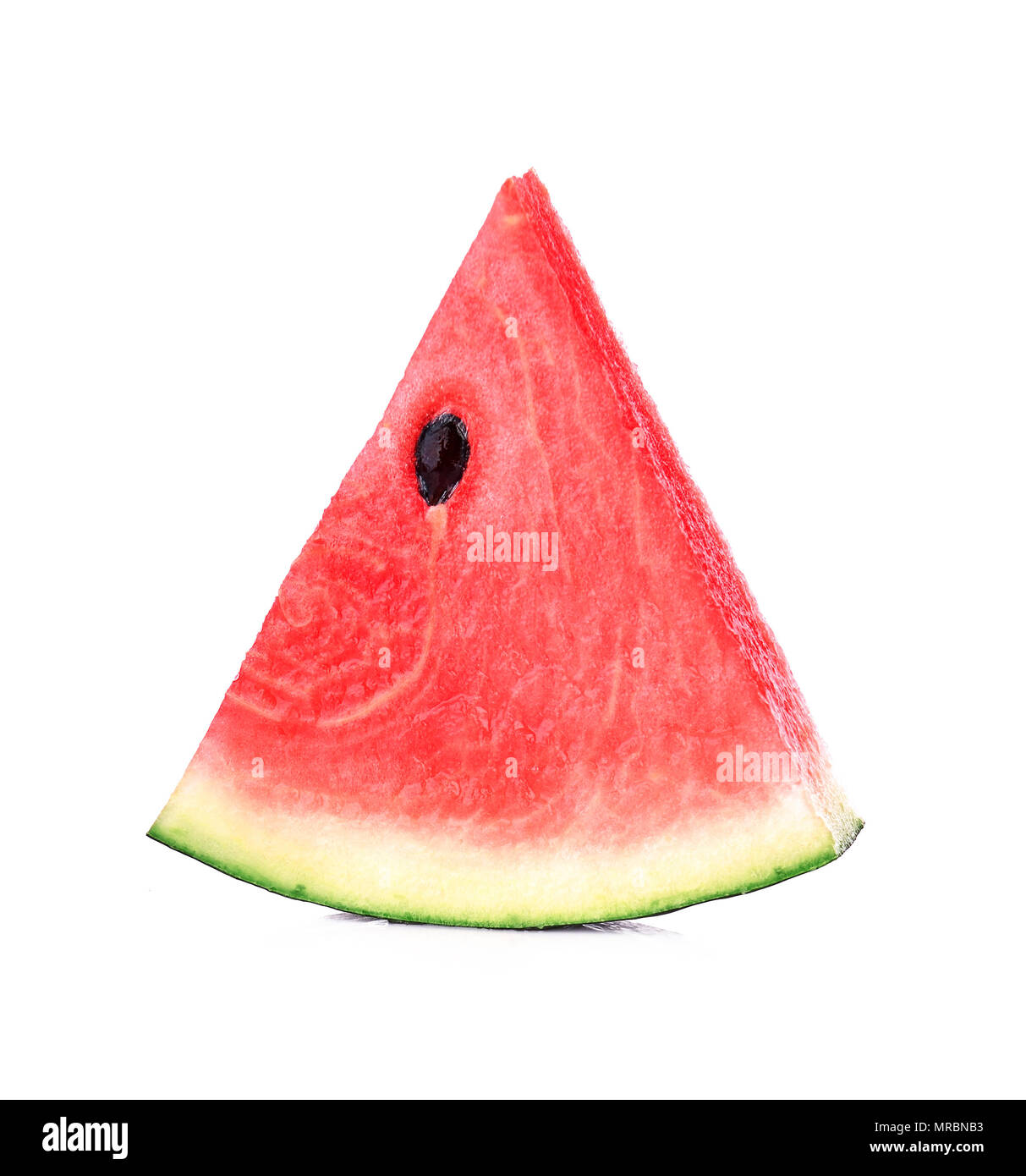 Slice of watermelon on white background Stock Photo - Alamy