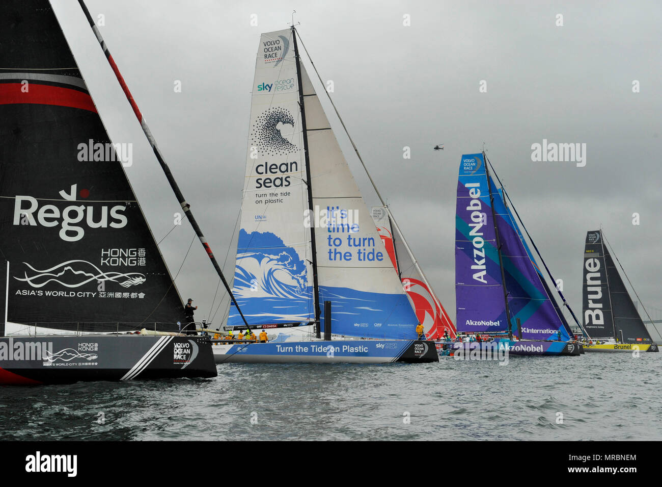 Racing across the atlantic ocean hi-res stock photography and images ...