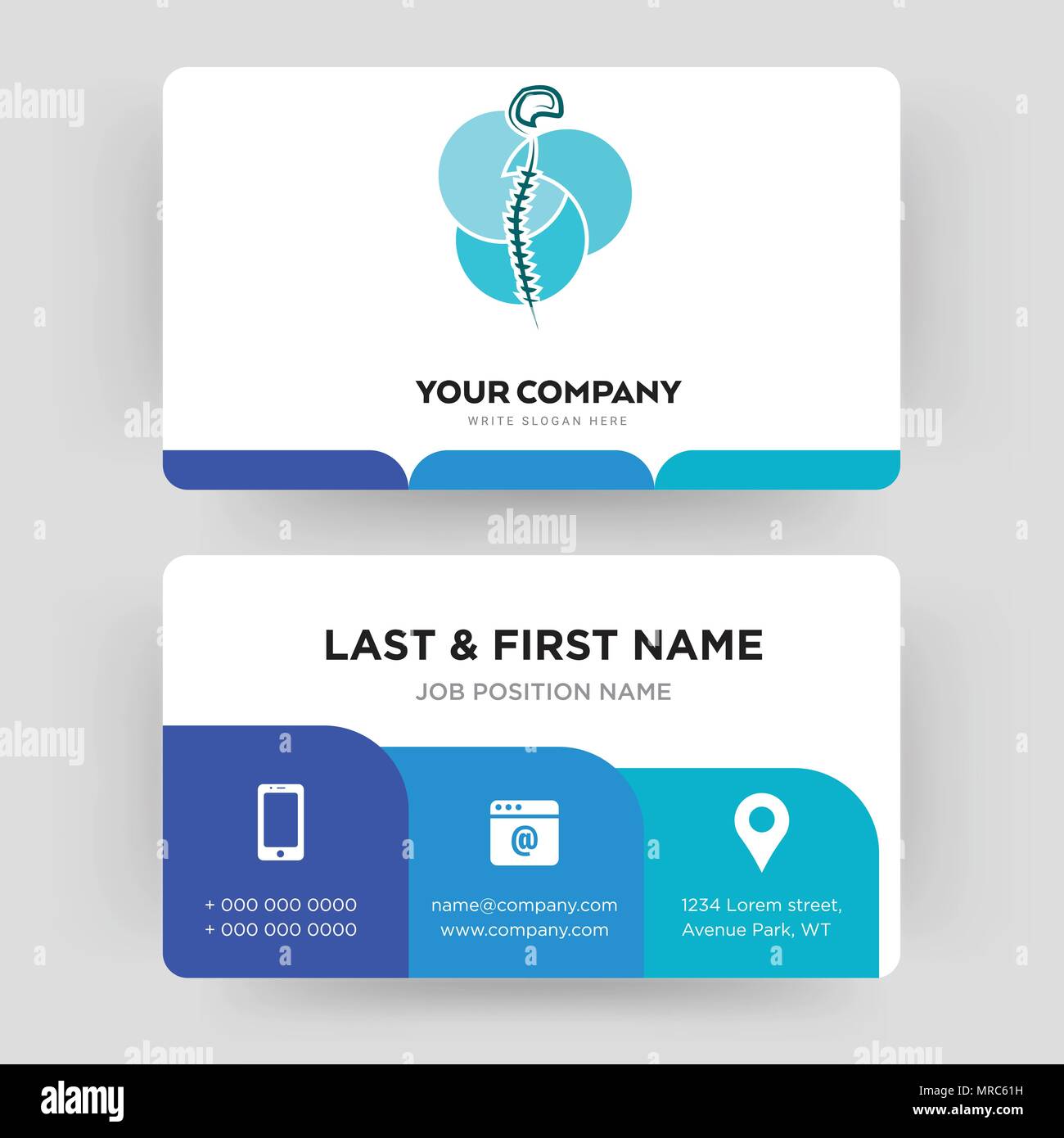 neurosurgery, business card design template, Visiting for your company ...