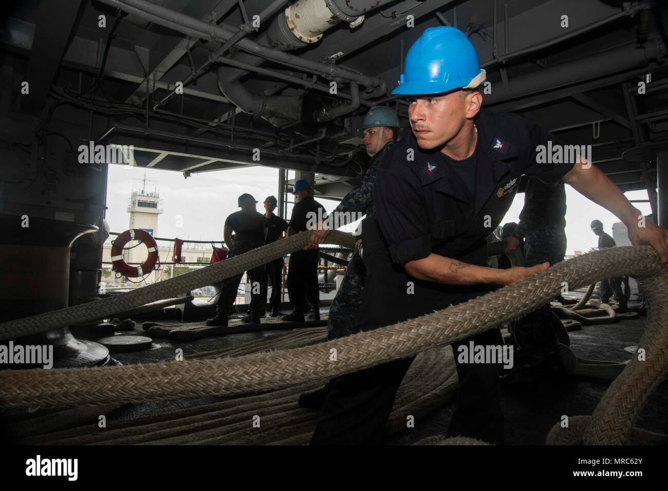 170531-N-KJ380-076 ATLANTIC OCEAN (May 31, 2017) Boatswain's Mate 2nd ...
