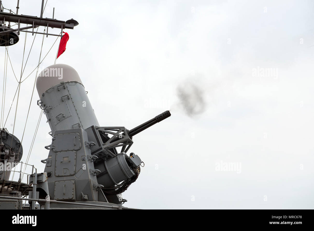 170531-N-FT178-041 WESTERN PACIFIC (May 31, 2017) A Phalanx close-in ...