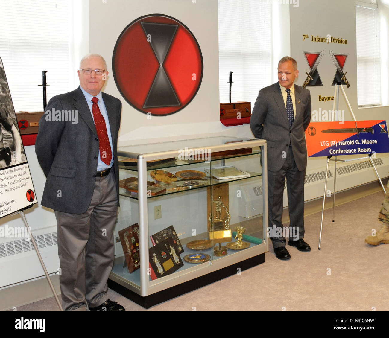 Moore's two sons, Steve and David, represented the Moore family during ...