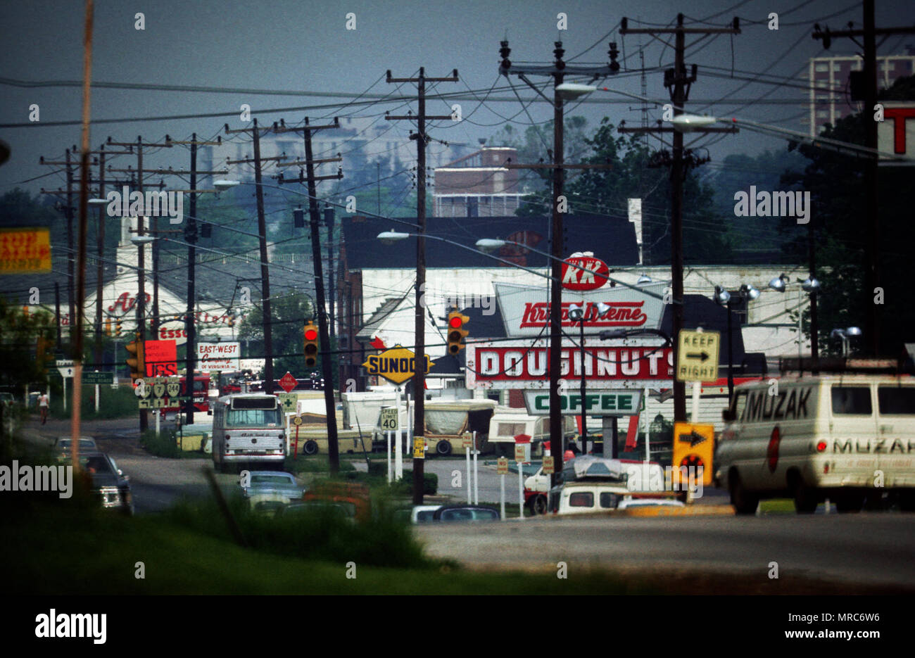 Arlington, VA 1975/06/10 Visual pollution in the 1970's at Baileys ...