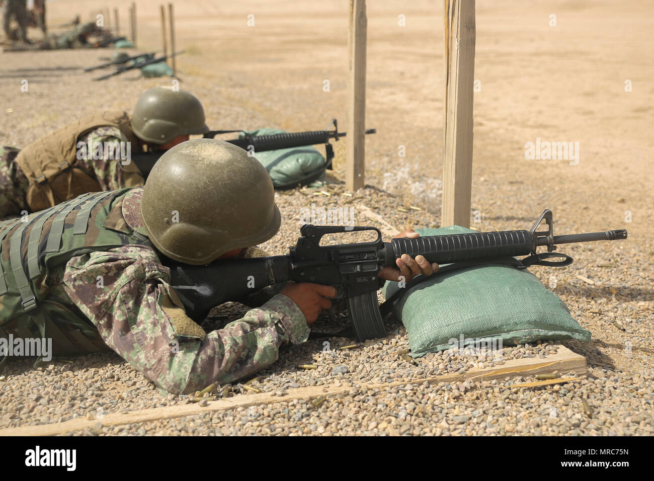 Afghan National Army soldiers with 2nd Kandak, 4th Brigade, 215th Corps ...